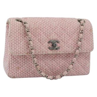 Chanel Pre-owned Vintage Canvas Shoulder Bag - - Pre-owned - Damen - Rosa - ONE SIZE