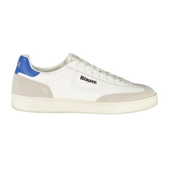 Blauer Sportschuh mit Schn&uuml;rsenkeln - - Shoes - Herren - Wei&szlig; - 41 EU