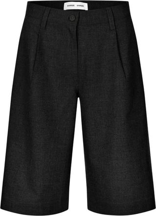 Sams&oslash;e & Sams&oslash;e Femme, Shorts, Noir, Taille: 36 FR Saharper Pleat Shorts