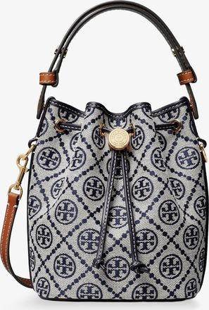 Tory Burch T Monogram cotton-blend bucket bag - TORY BURCH - gender_Woman
