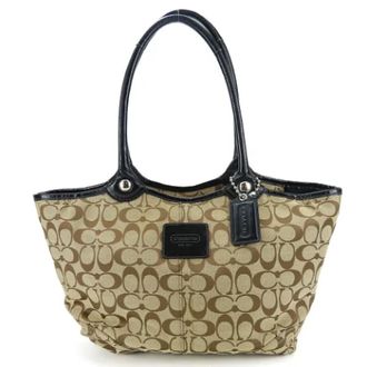 Coach Pre-owned Canvas schultertasche - - Pre-owned - Damen - Beige - ONE SIZE