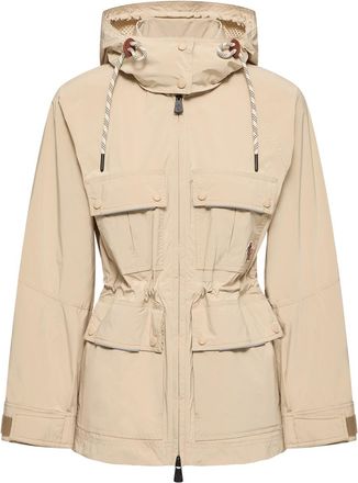 Moncler Moncler Veste Militaire Lerozel &Agrave; Capuche, Femme, Beige, Taille: 00