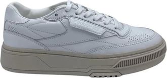 Reebok Low-Top Sneaker - White Leather Sneakers With Perforated Detailing - Gr. 37,5 (EU) - in Weiß - für Damen