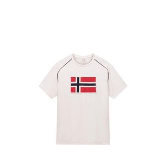 Napapijri T-shirt droit imprim&eacute; Reflect en coton