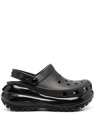 Crocs sandales à plateforme - Noir