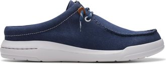 Clarks Herren Driftlite Surf Flacher Slipper, Marineblaues Leinwand, 42.5 EU