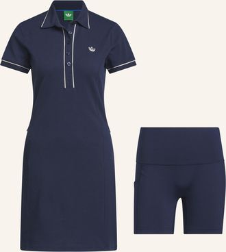 adidas Originals Adidas Originals Piqu&eacute;-Polokleid Originals blau