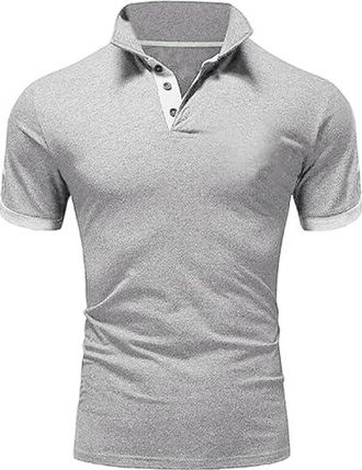 Generic Polo de golf No Giraffe brodé pour homme - T-shirt de tennis de bureau décontracté polo t-shirt boutonné sur le devant uni polo dété à manches courtes