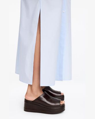 Arket Flatform-Sandale Aus Leder -Braun