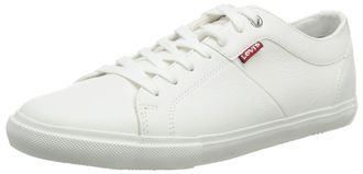 Levi's Herren Woods Sneaker, Weiß (Brillant White), 44 EU
