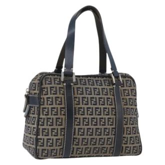 Fendi Sac &agrave; main Zucchino Vintage Pre-owned - Femme - Pre-owned - Bleu - Taille: ONE Size