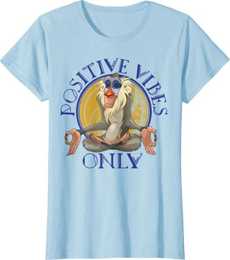 Disney Lion King Rafiki Meditating Positive Vibes Only T-Shirt