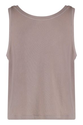 The Great. Womens Ribbed Cotton Tank Top Pink Vests & Tops
