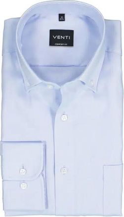 Venti Herren Hemd blau Baumwolle