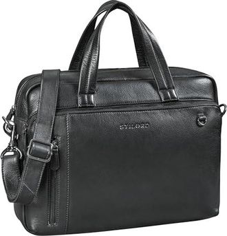 STILORD Ramon Premium Sacoche Cuir Homme Serviette Cuir Véritable Sac Business daffaires Mallette Cartable Grande pour Ordinateur Portable 15 Pouces avec Band