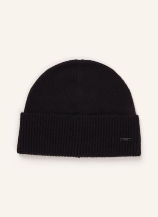 HUGO BOSS Cashmere-M&uuml;tze Honesto schwarz