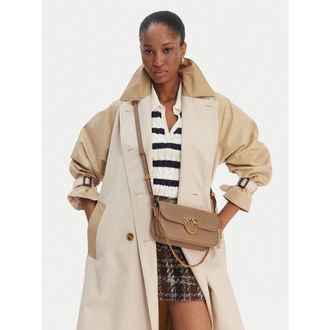 Pinko Handtasche PINKO Love Box Baguette Al 25-26 PLTT 105083 A26L Braun