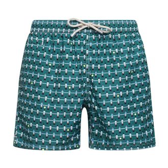 MC2 Saint Barth Lighting Badeshorts - - Swimwear - Herren - Gr&uuml;n - 2XL