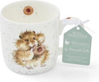 Wrendale Designs Portmeirion Home & Gifts MMOQ5629-XSM Becher, Ceramic, Mehrfarbig