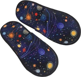Generic Chaussures De Maison Plan&egrave;te De LUnivers Int&eacute;rieur Et Ext&eacute;rieur Pantoufle Duveteux Fuzzy Pantoufles Camping Pantoufles Pour F&ecirc;te H&ocirc;tels M
