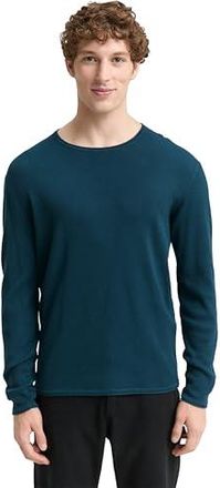 Tom Tailor Denim TOM TAILOR 1042517 Pull-Over, 21179-Deep Pond Green, L Homme