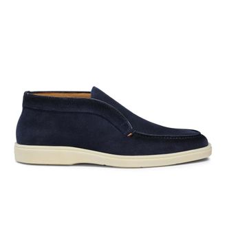 Santoni Homme, Chaussures, Bleu, Taille: 42 1/2 EU Élégante botte en cuir