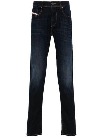 Diesel jean slim 2019 D-Strukt à taille mi-haute - Bleu