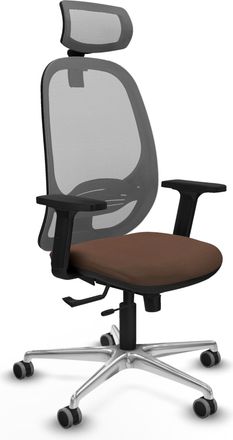 Piqueras y Crespo Drehstuhl f&uuml;r B&uuml;ro mit 2D-Armlehnen, h&ouml;henverstellbare Lendenwirbelst&uuml;tze und h&ouml;henverstellbares Kopfteil und Neigungsverstellung, ausgestattet mit Sy