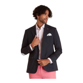Vicomte A Blazer Uni mit Ellbogen-Patches - - Jackets - Herren - Blau - M