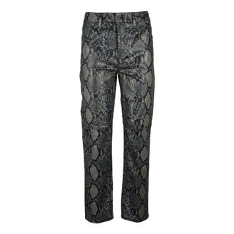 Dondup Straight Leg Cotton Blend Pants - - Trousers - Damen - Mehrfarbig - W29