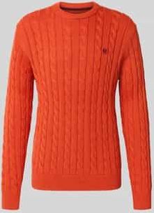Mc Neal Slim Fit Strickpullover aus reiner Baumwolle