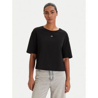 A|X Armani Exchange T-Shirt XW001836 AF10356 UC001 Schwarz Regular Fit