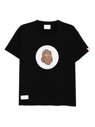 Fingercroxx t-shirt à logo imprimé - Noir