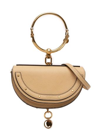 Chlo&eacute; 2017 Leather Nile Bracelet Minaudiere satchel - Marron