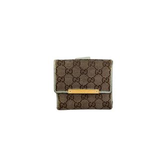 Gucci Portefeuille vintage Pre-owned Monogram - Femme - Pre-owned - Beige - Taille: ONE Size