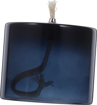 Angoily Elegante Glas &Ouml;llampe Aus Glas Und Baumwollseil Stabiler Flacher &Ouml;lkerzenhalter F&uuml;r Innenbereiche Vielseitige Vintage Kerzen&ouml;llampe Zur Wohnraumdekora