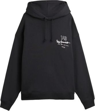 Yohji Yamamoto Homme, Sweatshirts et sweats à capuche, Noir, Taille: S Sweat à Capuche en Coton Noir
