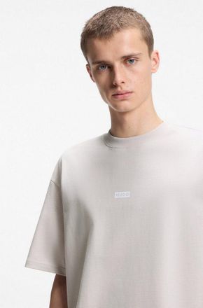 HUGO BOSS T-Shirt Nalono mit Logodruck, Oversized Look mit Backprint