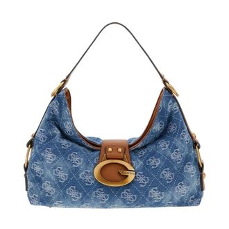 Guess Camden Schultertasche - - Bags - Damen - Blau - ONE SIZE