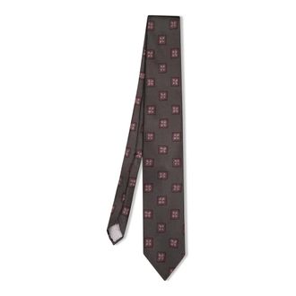 Lardini Homme, Accessoires, Vert, Taille: ONE Size Cravate en soie &agrave; imprim&eacute; floral