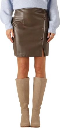 Ydence Brauner Minirock f&uuml;r Stilvolle Jahreszeiten - - Skirts - Damen - Braun - XS