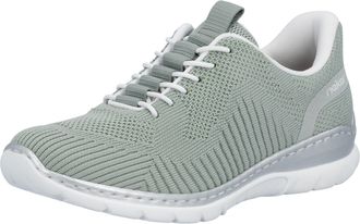 Rieker Slip-On Sneaker RIEKER Ready2GO, Damen, Gr. 36, mint, Textil, unifarben, Schuhe, Schlupfschuh, Halbschuh, Freizeitschuh, Slipper mit leichter Laufsohl