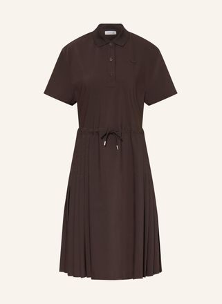 Lacoste Hemdblusenkleid Mit Plissees braun