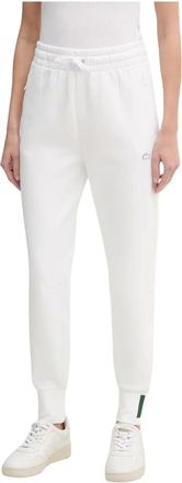 Lacoste Pantalon de jogging en coton - Femme - Pantalons - Blanc - Taille: 44 FR