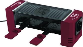 Little Balance LTTLE BALANCE 8950 Happy Connect 2-4 Meuuuh!, Raclette 1 ou 2 personnes, Assemblage en s&eacute;rie de 4 appareils possibles, Sans PFAS, Antiadh&eacute;sif, 320 W, 