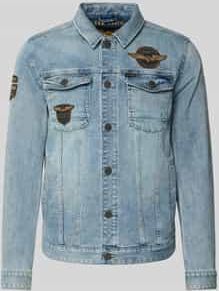 PME Legend Jeansjacke mit Label-Patches und Brusttaschen