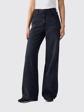 Levi's Cinch Jeans mit hohem Bund und ausgestelltem Bein von aus Leinen-Viskose-Mischung