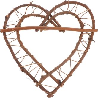 Vosarea 26cm hängende Herz Kranz Wicker Rattan Herz Dekoration Möbel Schießen Requisiten