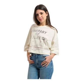 HUGO BOSS Femme, Tops, Blanc, Taille: 38 FR Ephilas T-shirt