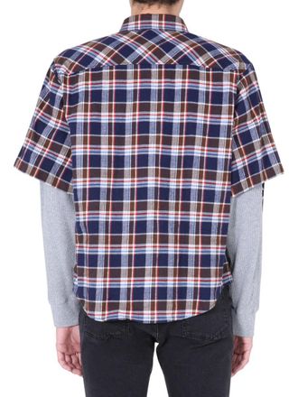 Dsquared2 Double Sleeve Cotton Shirt - Blue